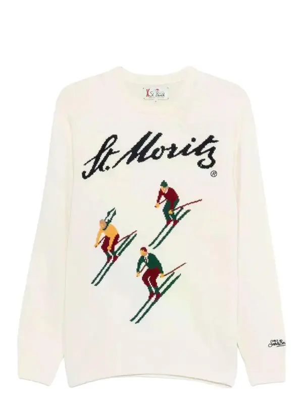 MC2 SAINT BARTH X St. Moritz Heron Jumper - White