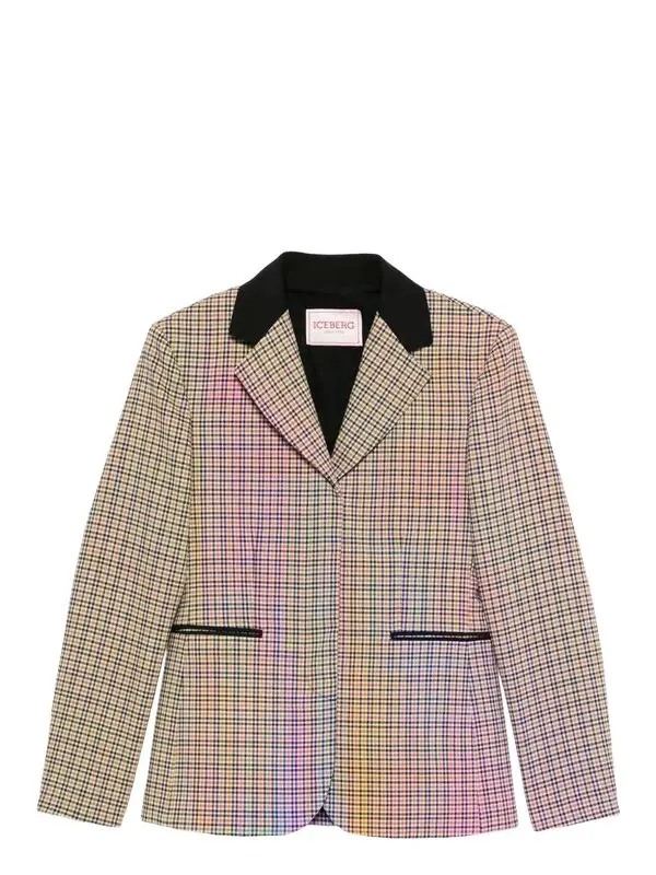 Iceberg Check-pattern Jacket - Neutrals