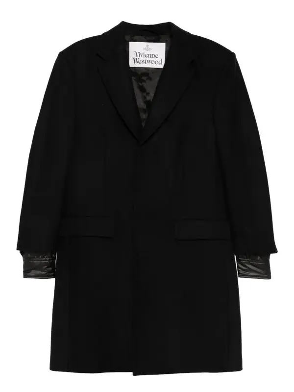 VIVIENNE WESTWOOD Virgin Wool Blend Single-breasted Coat - Black