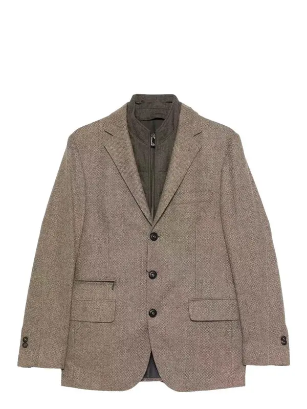 Corneliani Single-breasted Jacket - Neutrals