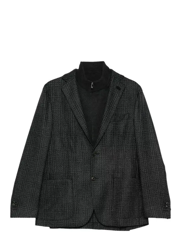 Corneliani Single-breasted Blazer - Black
