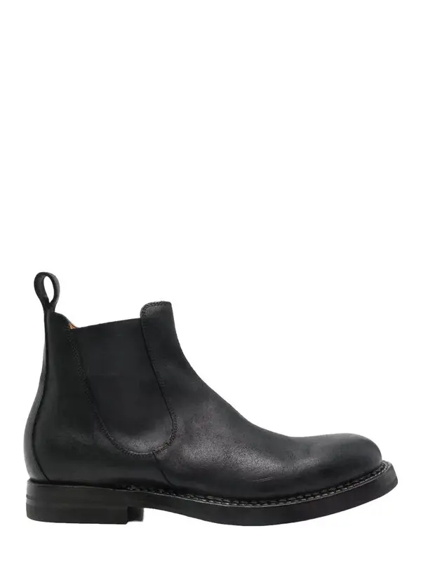 SILVANO SASSETTI Leather Chelsea Boots - Black