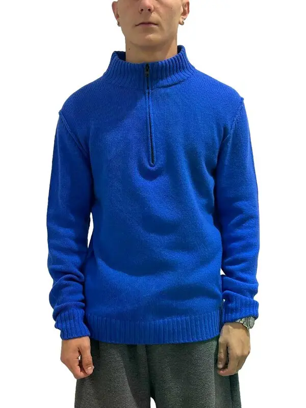 RAYNE 1896 Zip-neck Sweater - Blue