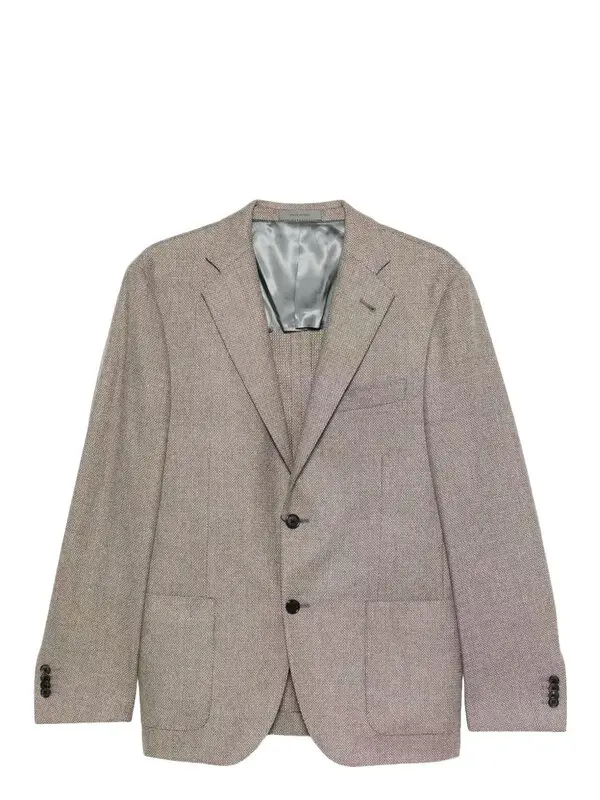 Corneliani Single-breasted Jacket - Neutrals