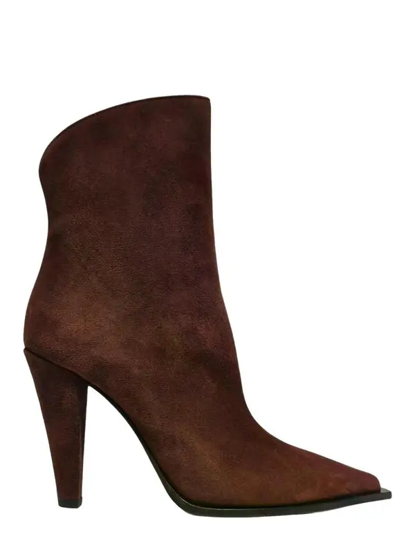 LE SILLA Pointed Toe Heeled Boots - Brown