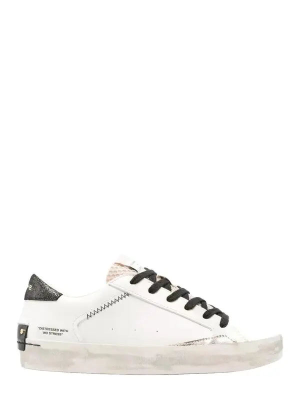 CRIME LONDON Leather Sneakers - White