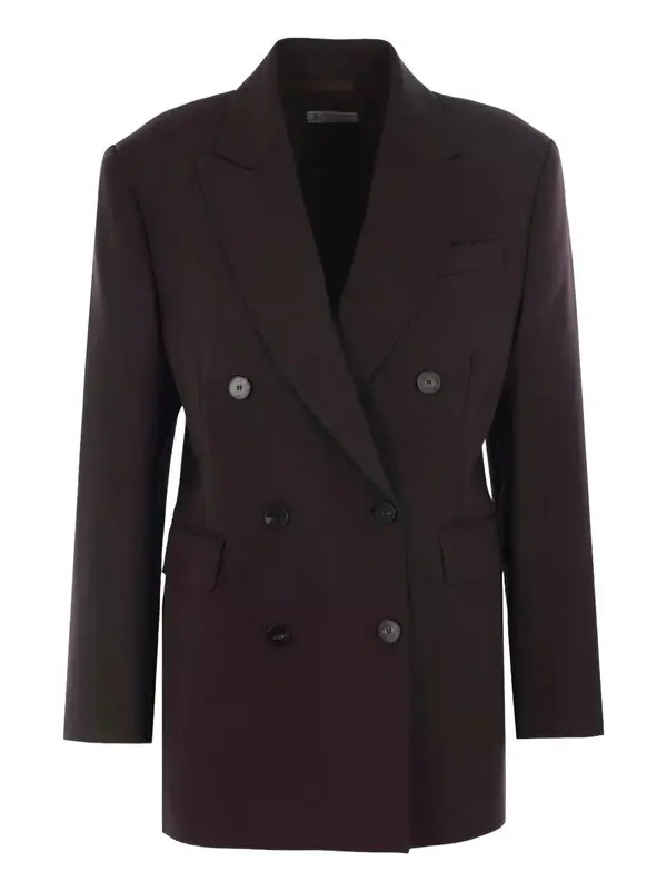 Alberto Biani Double-breasted Blazer - Brown