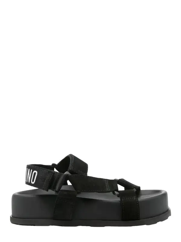 Moschino Platform Strap Sandals - Black