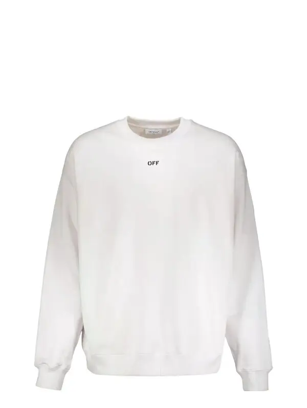 Off-White Long-sleeve Printed Sweatshirt - White