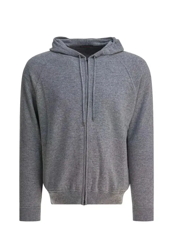 Herno Hooded Zip Hoodie - Grey