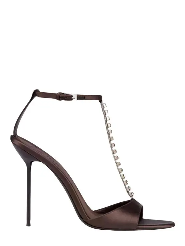Paris Texas 105mm Lidia Heeled Sandals - Brown