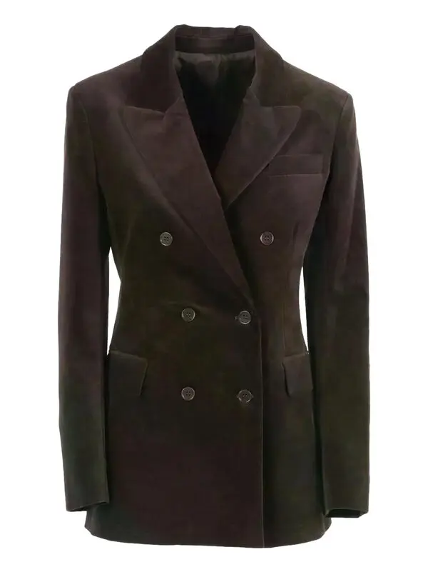 P.a.r.o.s.h Double-breasted Blazer - Brown