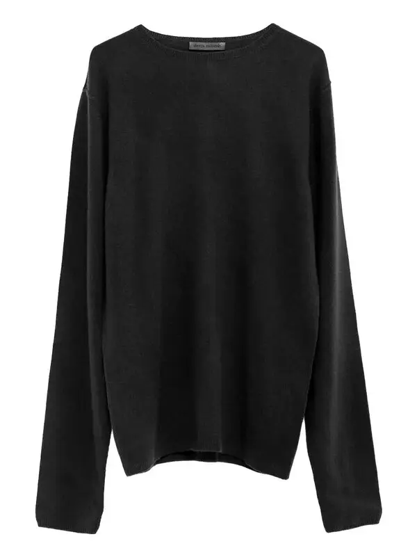 Denis Colomb Crew Neck Cashmere Sweater - Black