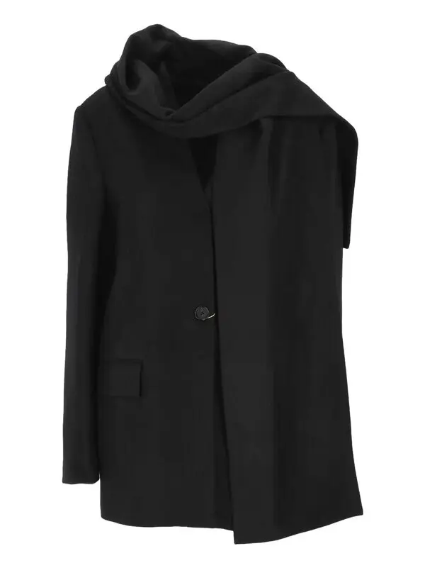 TOTEME Scarf Single-breasted Jacket - Black