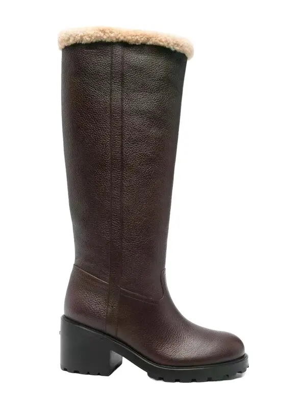 Bally Gusto Shearling-trim Boots - Brown