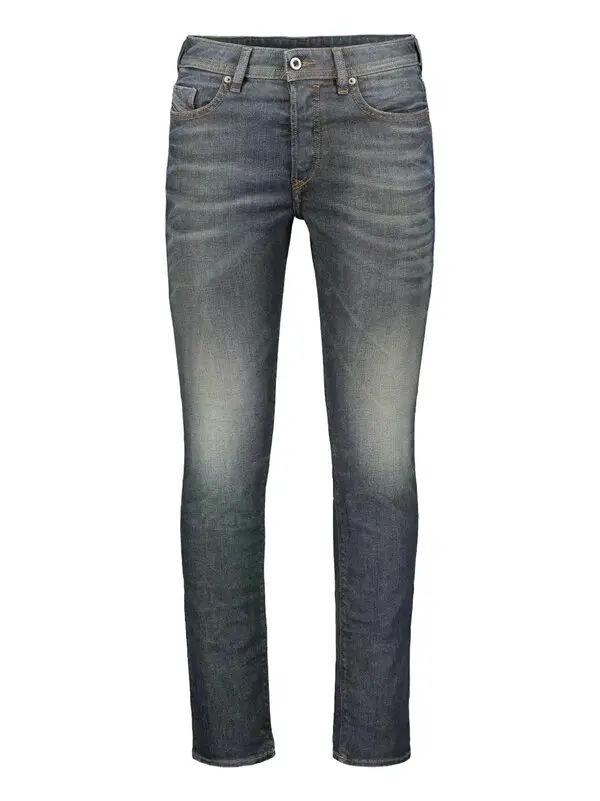 Diesel Washed High-waist Jeans - Blue