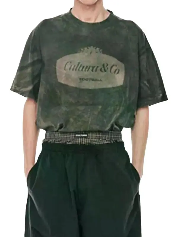 CULTURA Logo-print Cotton T-shirt - Green