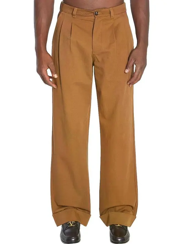 Valentino Garavani Vlogo Signature Trousers - Brown