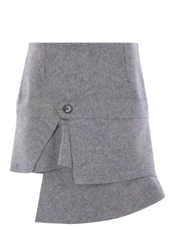 ZOMER Layered Mini Skirt - Grey