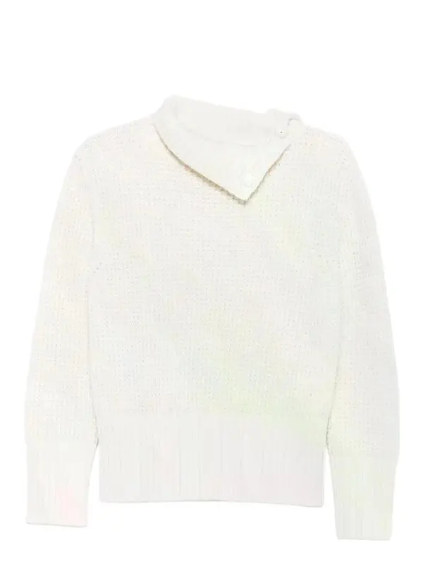 INTRECCI Pointelle-knit Jumper - White