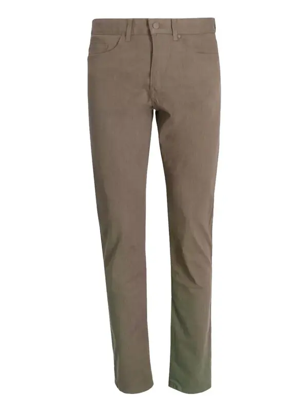 Hugo Boss Button-detailed Trousers - Brown