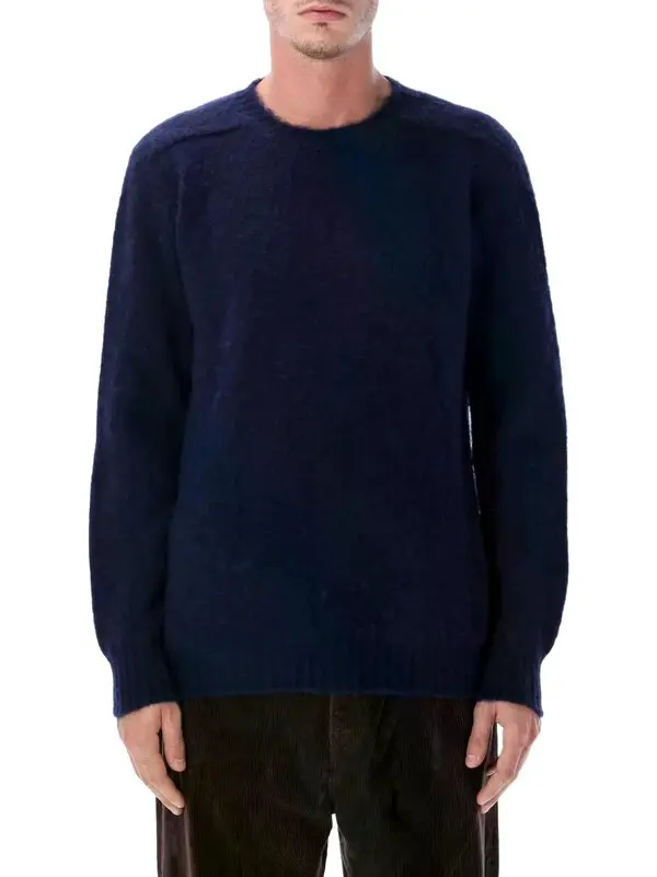 Howlin' Crew-neck Long-sleeve Sweater - Blue