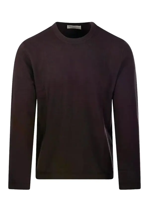 Officine Générale Crew-neck Long-sleeve Sweater - Brown