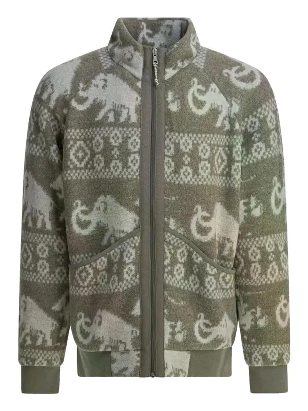 MAMMUT Patterned Zip Cardigan - Grey