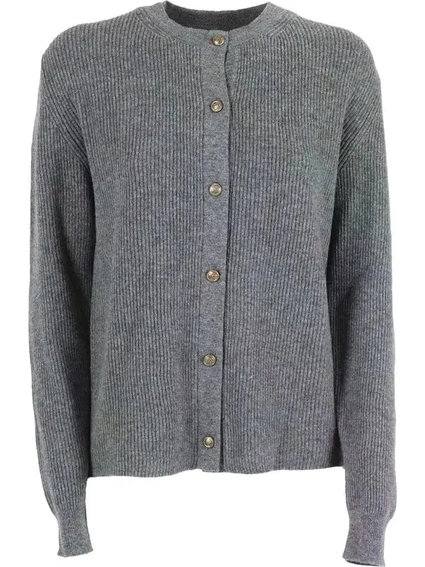 BALLANTYNE Round-neck Cardigan - Grey