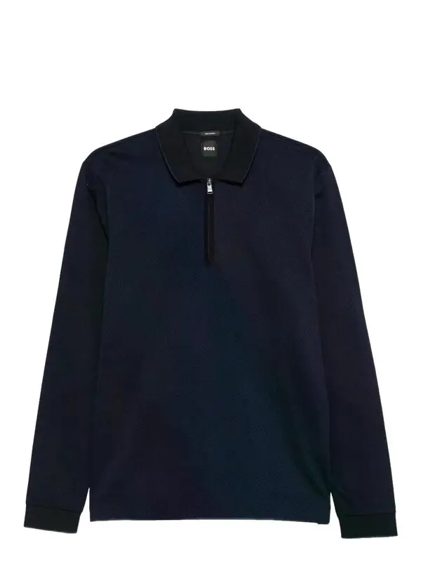 BOSS Mercerized Cotton Polo Shirt - Blue