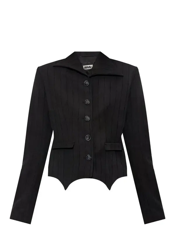 AVAVAV Pinstripe Jacket - Black