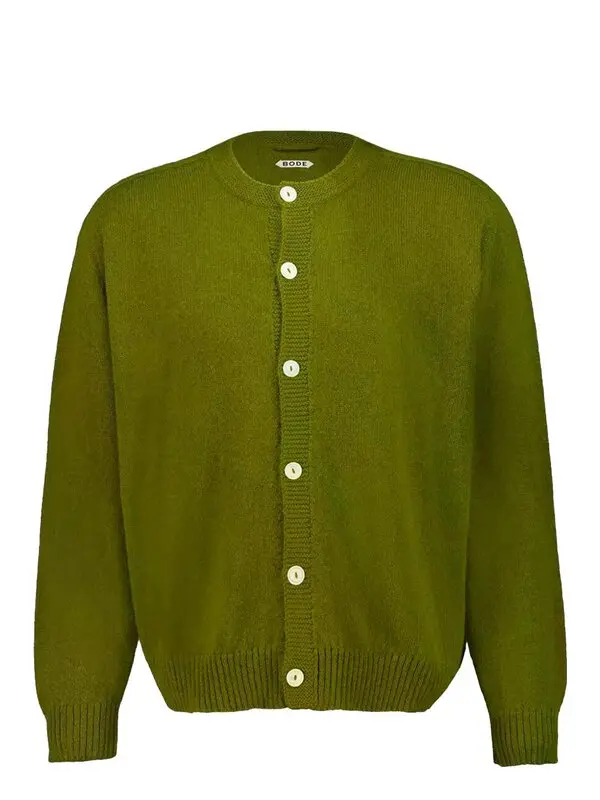 BODE Orchard Button-up Cardigan - Green