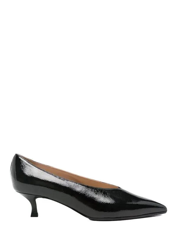 FABIO RUSCONI Pointed-toe Kitten Heel Pumps - Black