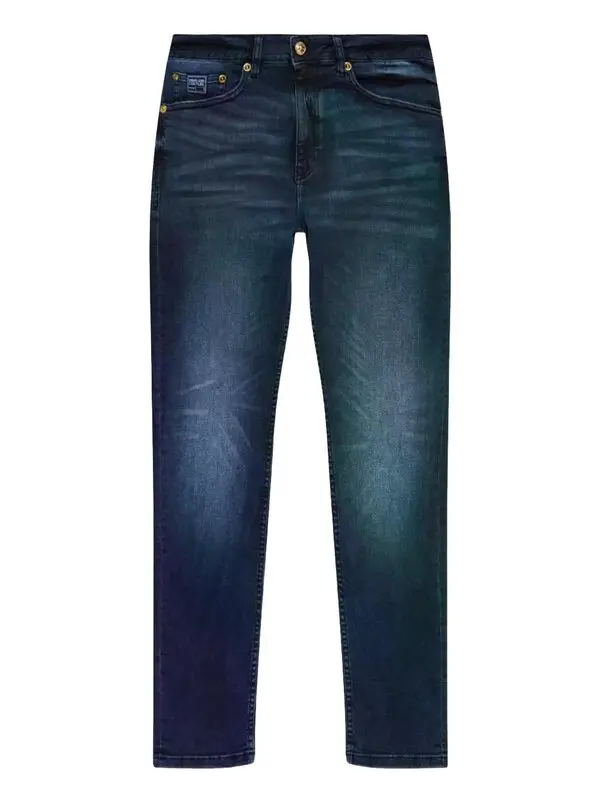 Versace Logo-patch Jeans - Blue
