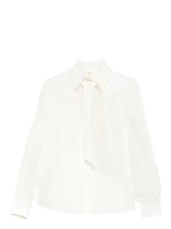 Chloé Lace-collar Shirt - Neutrals