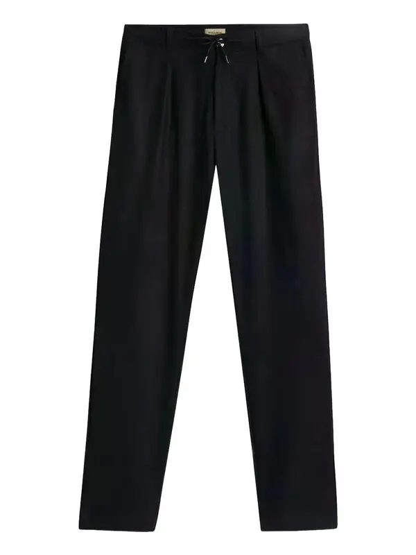 Woolrich Milton Drawstring Flannel Trousers - Black