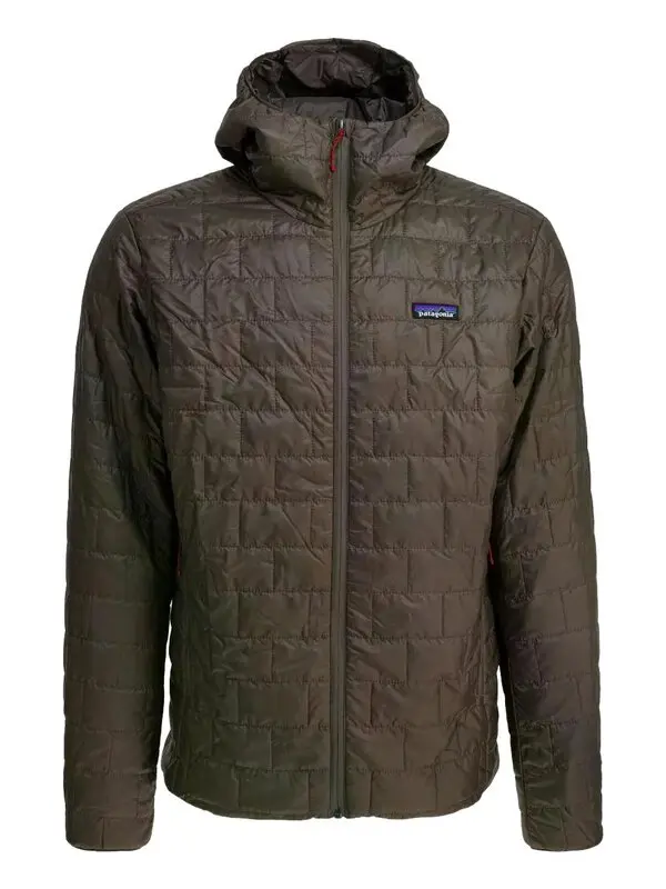 Patagonia Quilted Hooded Jacket - Brown