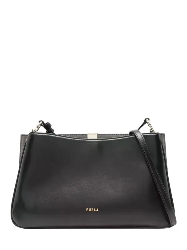 Furla Agata Medium Leather Cross Body Bag - Black