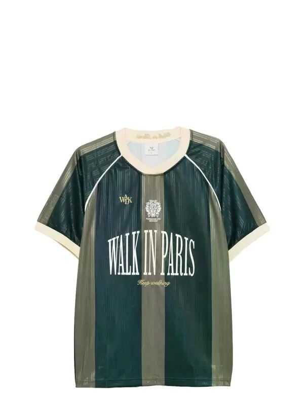 WALK IN PARIS Football Jersey T-shirt - Green
