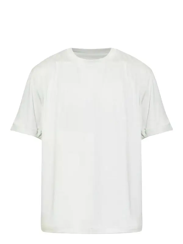 Eleventy Mm-logo Crew-neck T-shirt - White