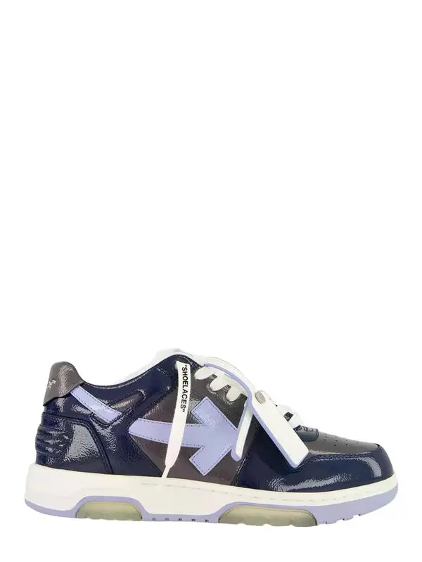 Off-White Leather Sneakers - Blue