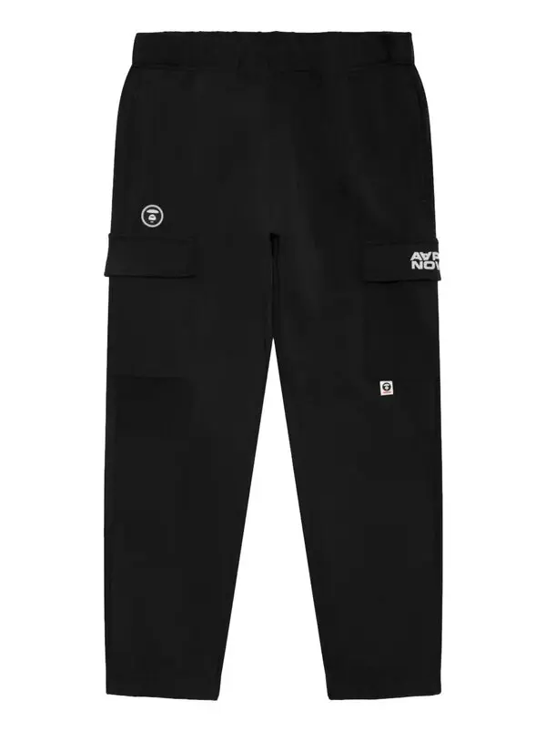 AAPE BY *A BATHING APE® Aapenow Moonface Cargo Track Pants - Black