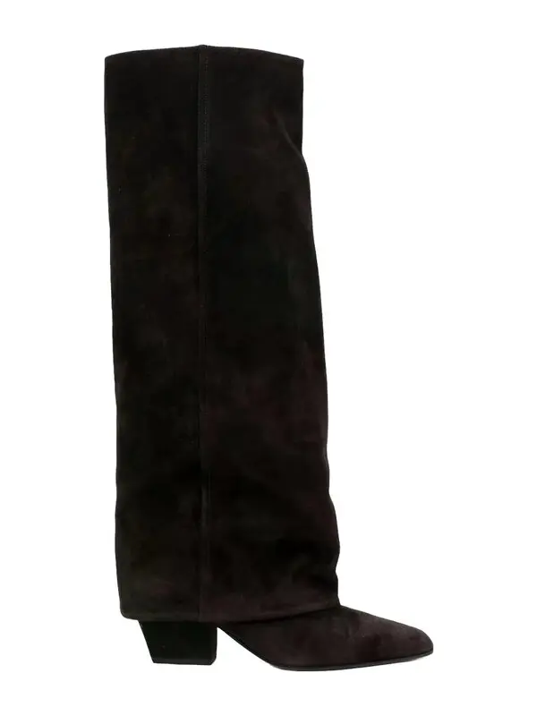 Paris Texas Pointed-toe Knee-high Boots - Brown