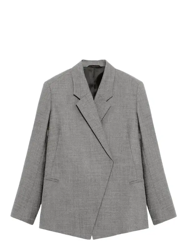 Bite Studios Asymmetric Blazer - Grey
