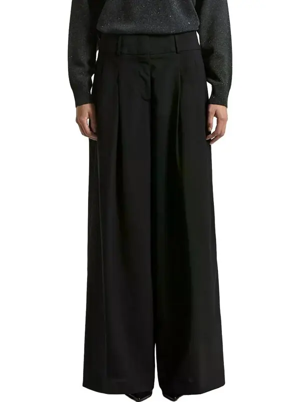 Peserico Pleated Trousers - Black