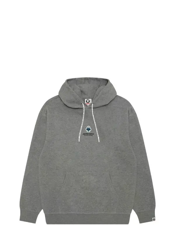 AAPE BY *A BATHING APE® Aapenow Clover Moonface Hoodie - Grey