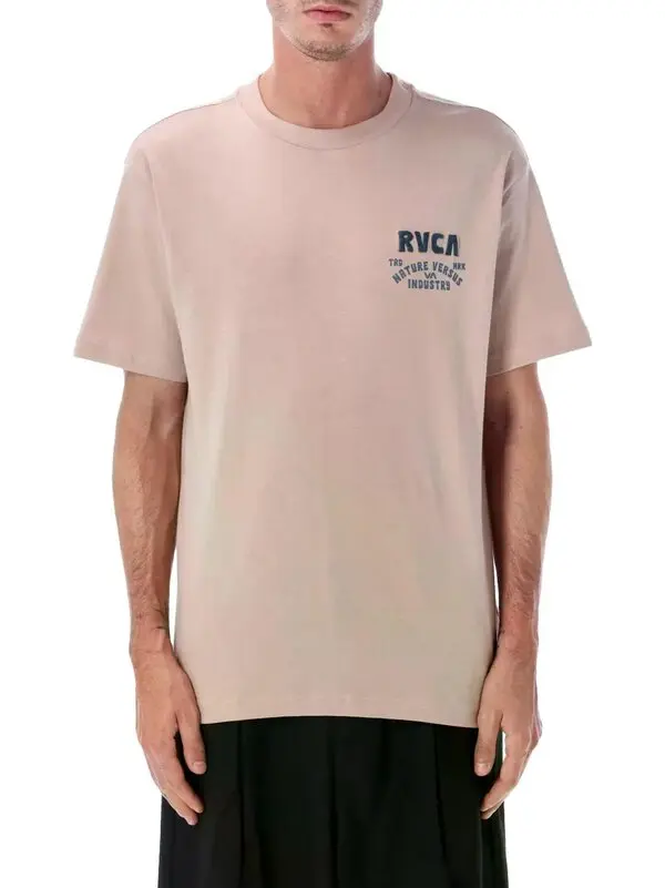 Rvca Graphic-print Crew-neck T-shirt - Pink