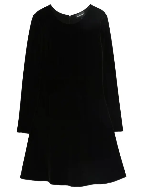Emporio Armani Long-sleeve A-line Dress - Black