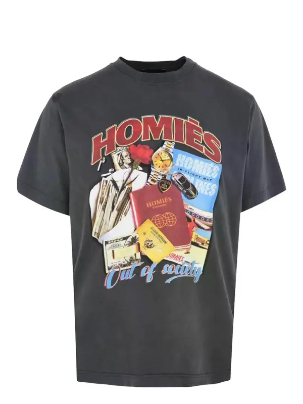 HOMIES MARBELLA Graphic Print T-shirt - Grey