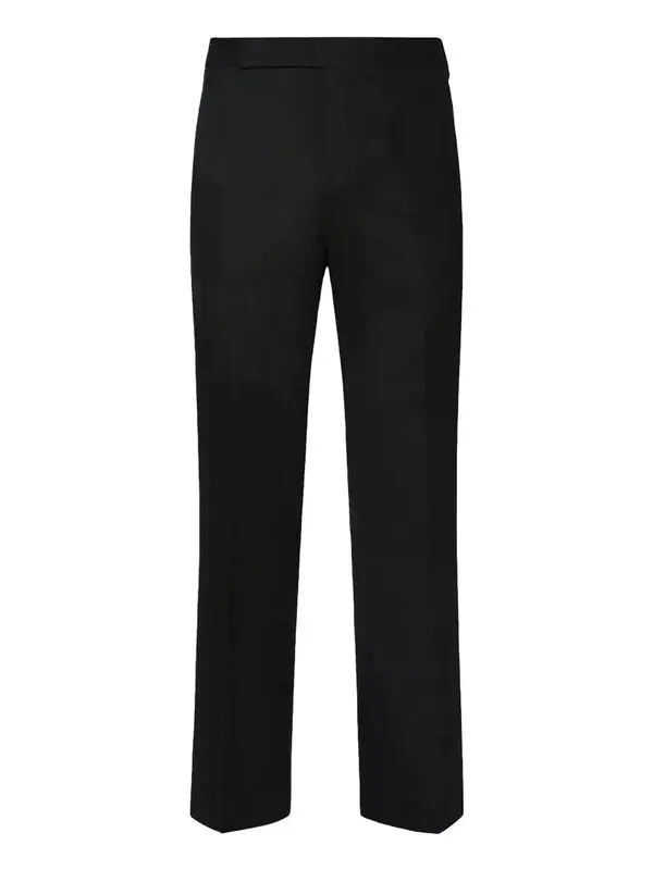 LARDINI Pleat-detail Trousers - Black